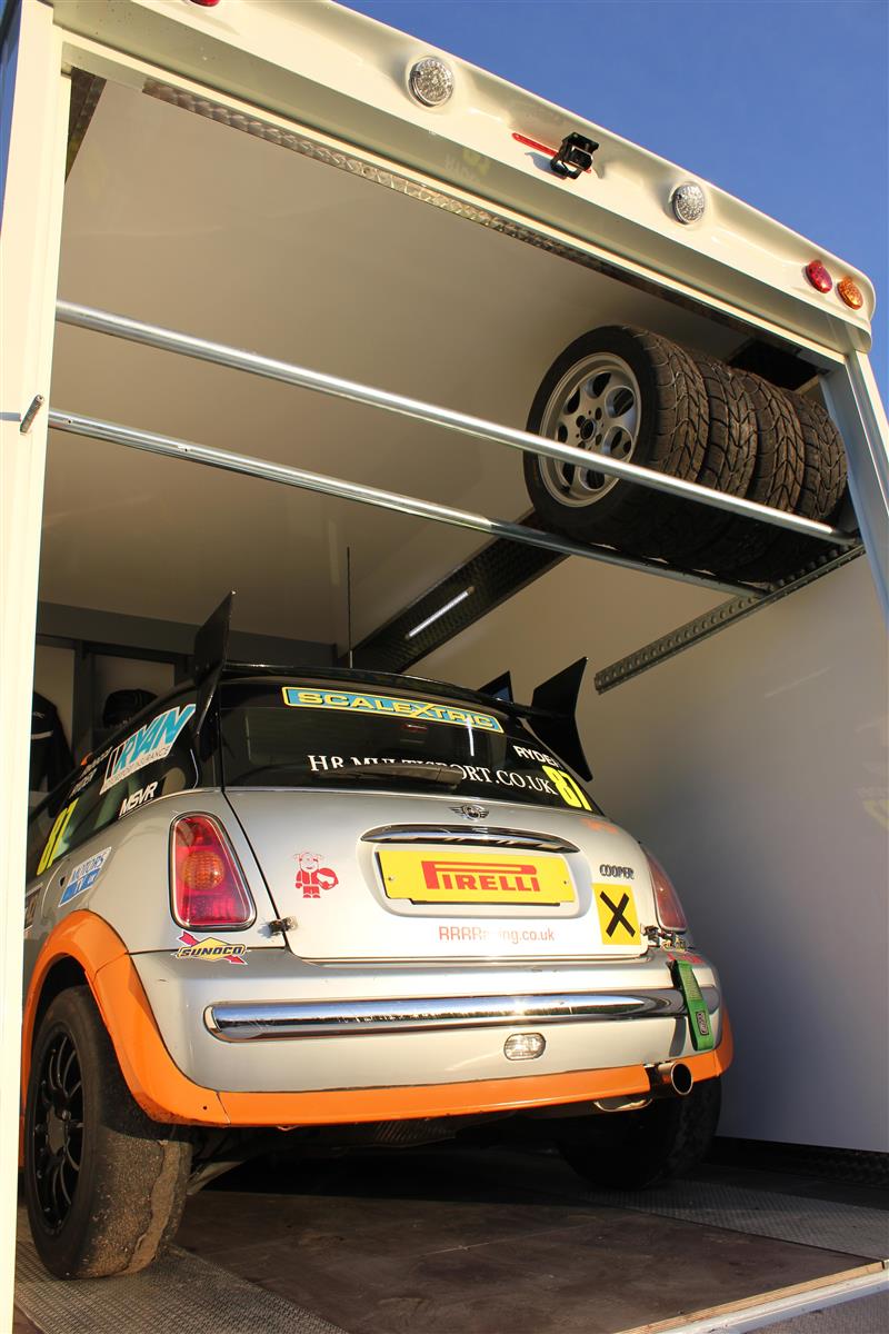 New Coachbuilt 1 car race transporter Motorhome with Garage, sleeps 6 ...