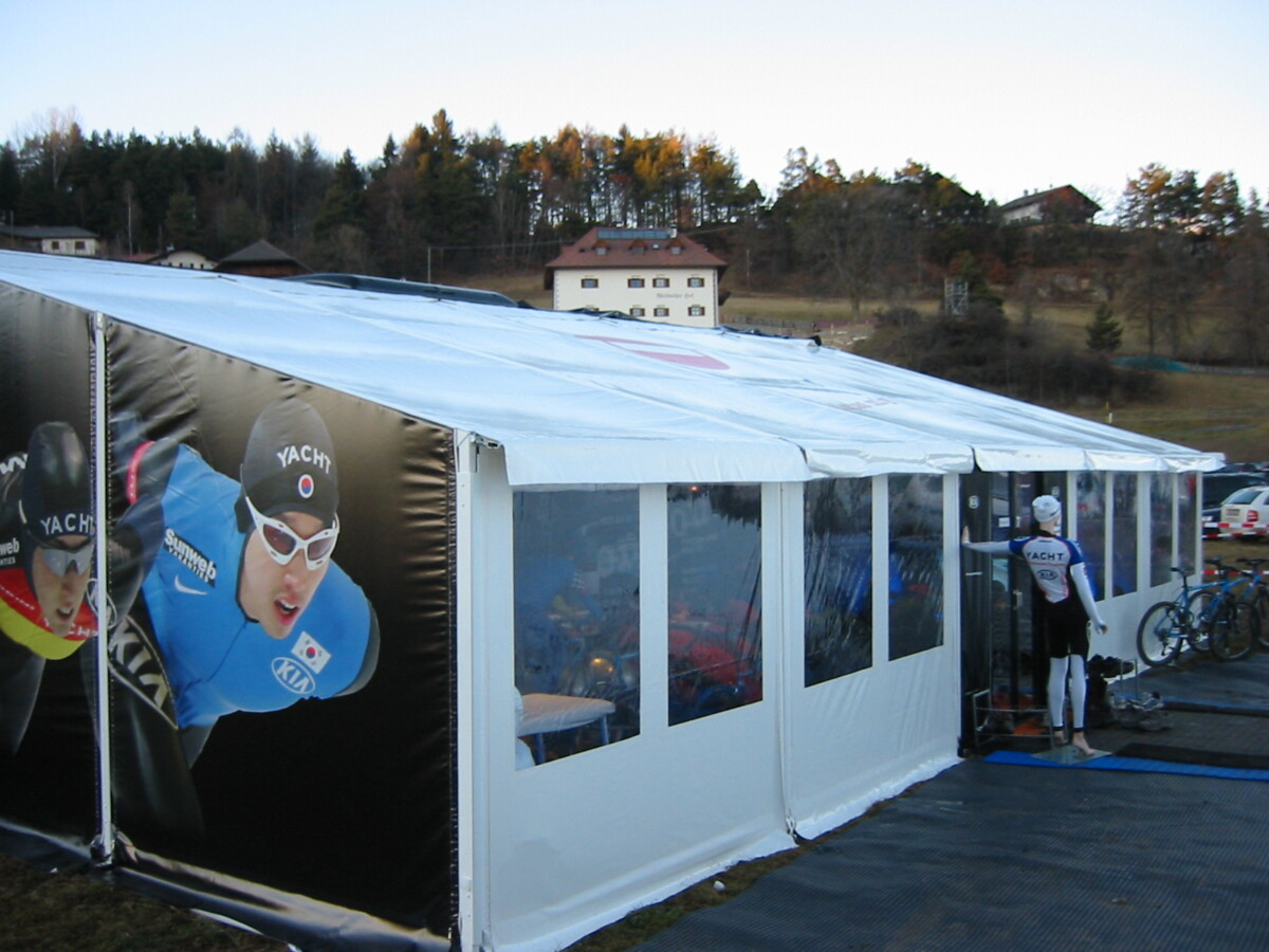VIP TENT, with slide-doors and floor NOT THE TRUCK, ONLY THE TENT ...